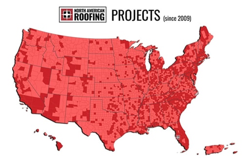 Locations - North American Roofing